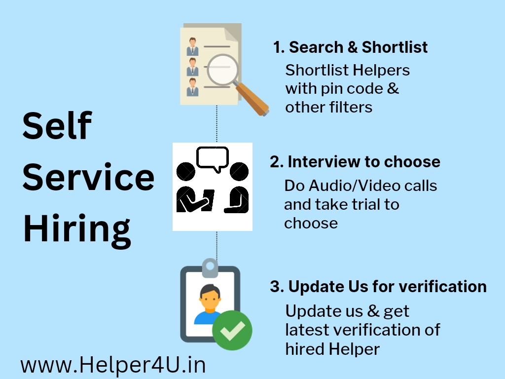 Hiring with Helper4U is very simple. Now, you can hire on the go ...